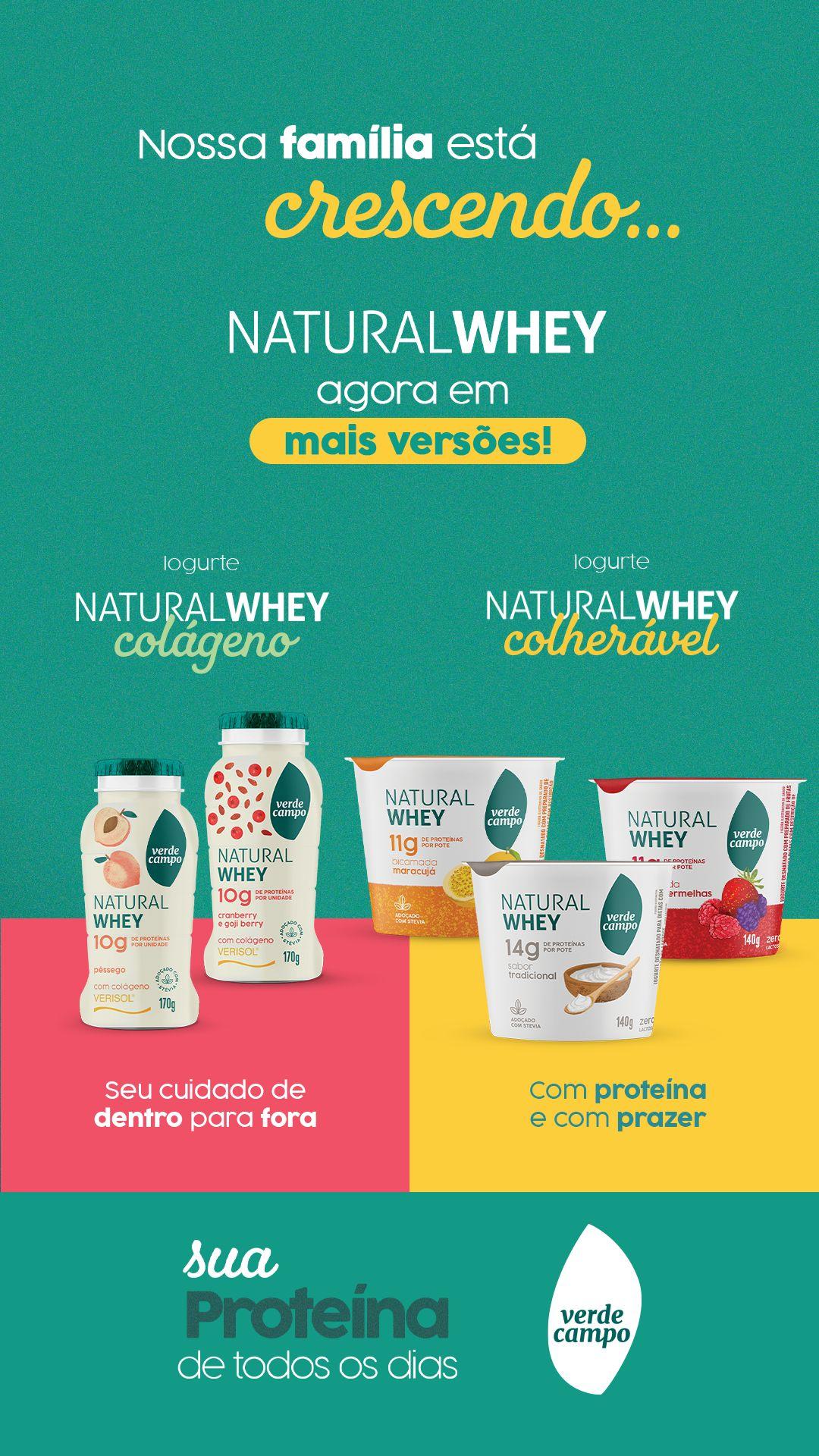 Verde Campo expande a linha Natural Whey para se destacar mais uma vez ...